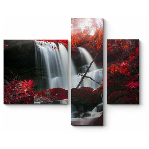 Модульная картина Осенний водопад в Таиланде 80x66
