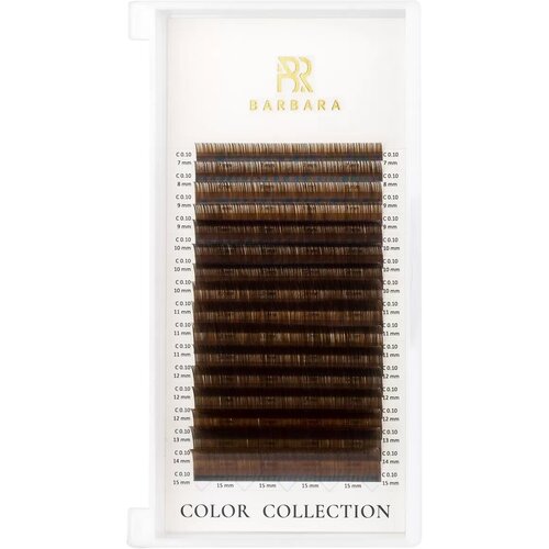 Ресницы BARBARA Black-Dark Chocolate C 0.10 7-15mm