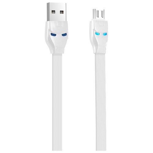 Кабель Hoco U14 Steel man USB - microUSB, 1.2 м, 1 шт., белый