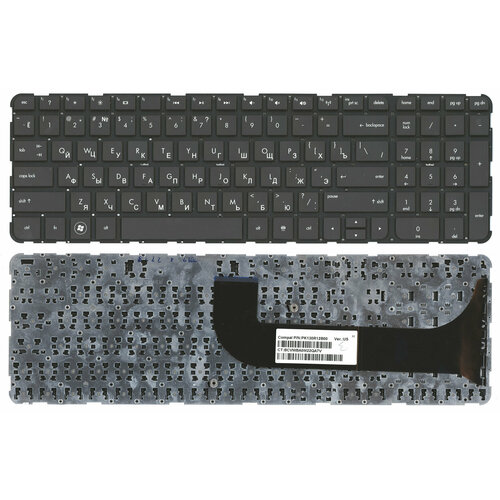 Клавиатура для ноутбука HP Pavilion m6-1000 черная без рамки