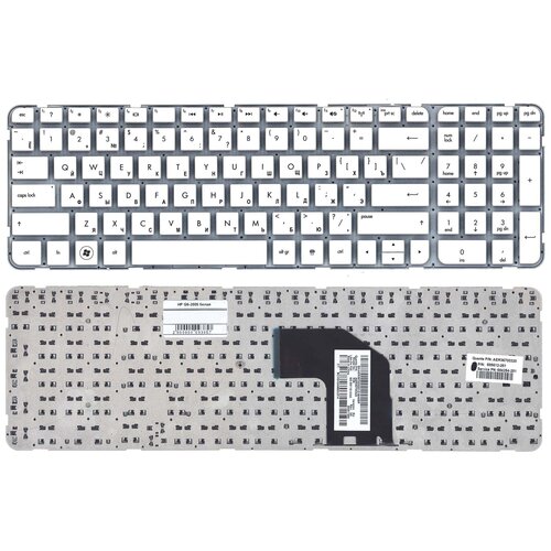 Клавиатура для ноутбука HP Pavilion G6-2389sr белая без рамки