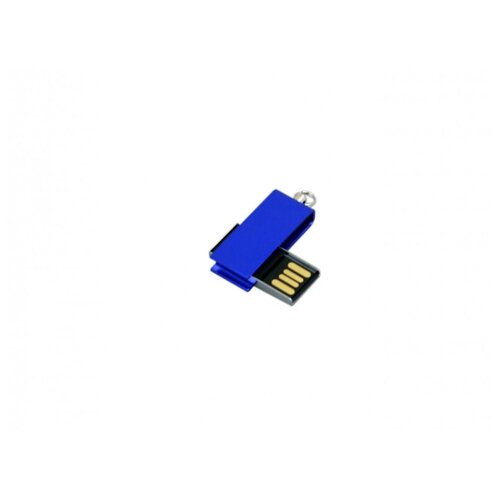 Металлическая флешка с мини чипом в цветном корпусе (4 Гб / GB USB 2.0 Синий/Blue minicolor1 Flash drive)