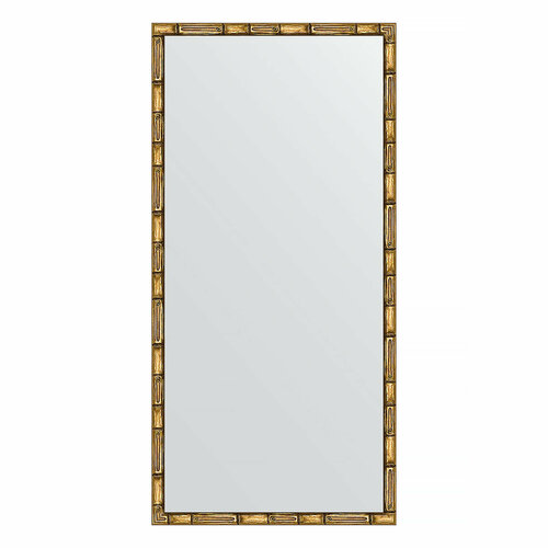 Зеркало настенное EVOFORM в багетной раме золотой бамбук, 47х97 см, для гостиной, прихожей, кабинета, спальни и ванной комнаты, BY 0695