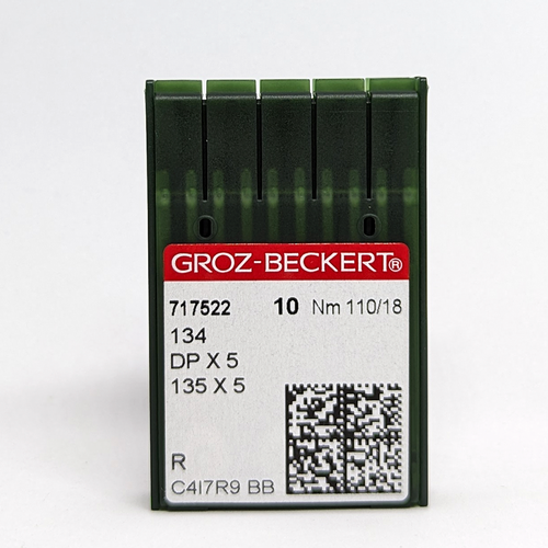 Иглы промышленные Groz-Beckert DPx5 №110 2 кассеты (20 игл)