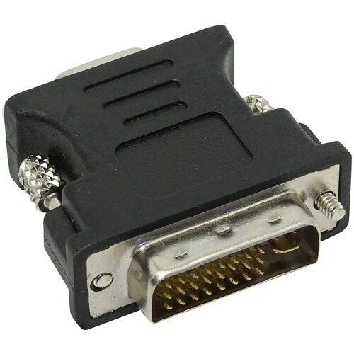 Переходник/адаптер BiON VGA - DVI-I (BXP-A-DVI-VGA), 0.18 м, черный