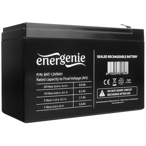 Аккумуляторная батарея Energenie BAT-12V9AH 12В 9000 А·ч