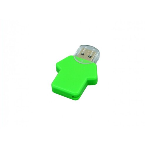 Пластиковая флешка для нанесения логотипа в виде футболки (8 Гб / GB USB 2.0 Зеленый/Green Football_man Flash drive VF-405)