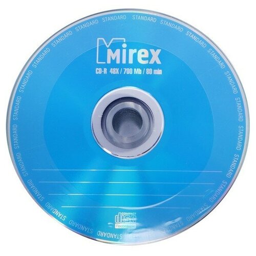 Диск CD-R Mirex Standard 50, 48x, 700 Мб, шт
