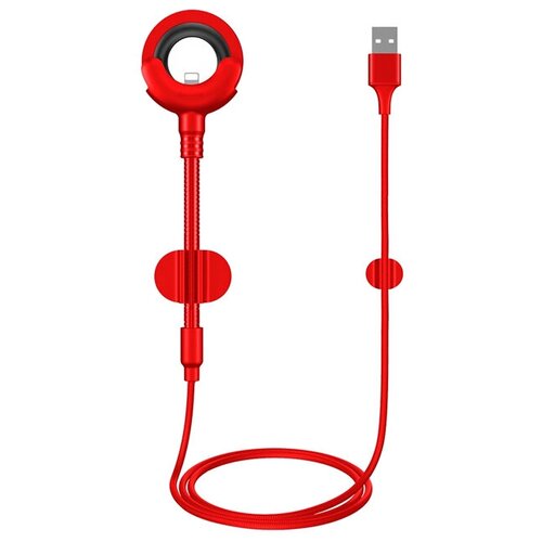 Baseus O-type Car Mount USB - Lightning (Calox), 0.8 м, красный
