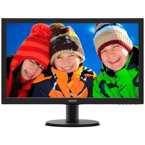 23.6" Монитор Philips 243V5QHSBA, 1920x1080, 75 Гц, MVA, черный