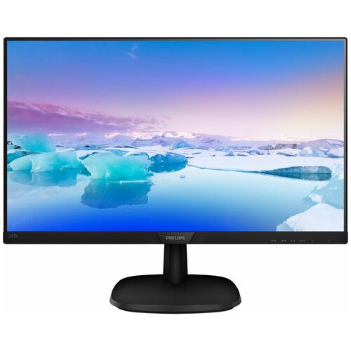 23.8" Монитор Philips 243V7QJABF, 1920x1080, 75 Гц, IPS, черный