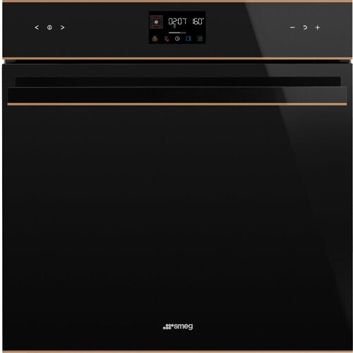 Многофункциональный духовой шкаф Smeg SOP6602TNR с пиролизом, 60 см, 10 функций, черное стекло Eclipse