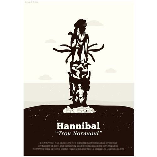 Постер / Плакат / Картина Ганнибал. Статуя смерти 50х70 см в подарочном тубусе