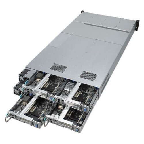 Сервер ASUS RS720Q-E9-RS24-S без процессора/без ОЗУ/без накопителей/количество отсеков 2.5" hot swap: 24/LAN 1 Гбит/c