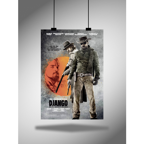 Постер плакат интерьерный на стену фильм Джанго освобожденный 1 А3