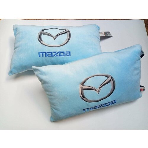 Комплект подушек с логотипом автомобиля mazda(мазда)40*25см
