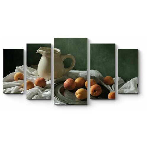Модульная картина Натюрморт с сочными абрикосами 170x94