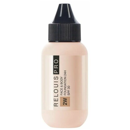 Relouis тональный крем relouis pro face&body foundation 24h 2W средний оливковый