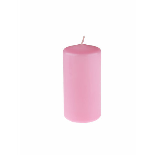 Свеча Бочонок 50х100 мм, цвет: розовый