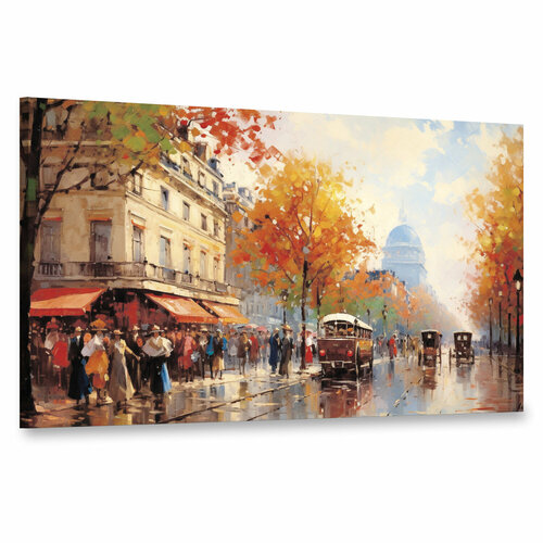 Интерьерная картина 100х60 "Парижский вихрь"