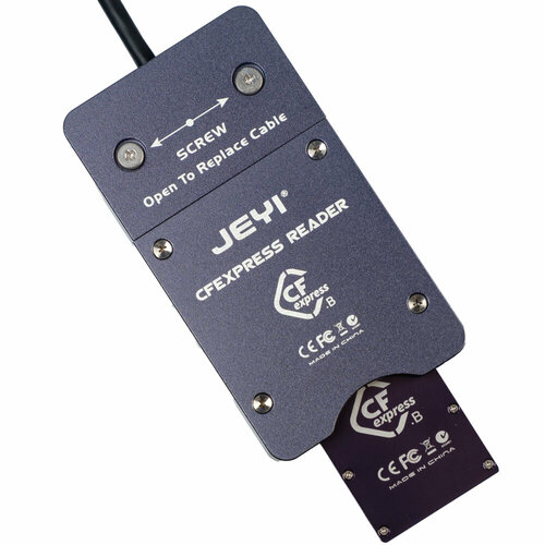 Адаптер JEYI CFexpress Type B для установки SSD m.2 NVMe + кардридер CFe
