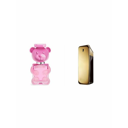 Подарочный набор для неё и для него по мотивам Moschino Toy 2 Bubble Gum, Paco Rabanne 1 Million 2 по 2 мл