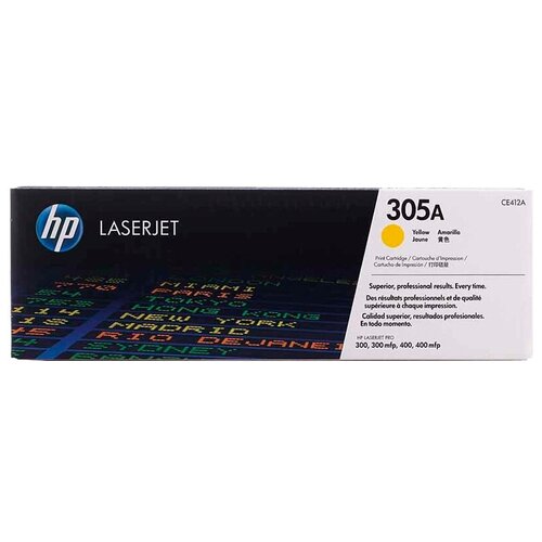 Картридж HP CE412A, 2600 стр, желтый