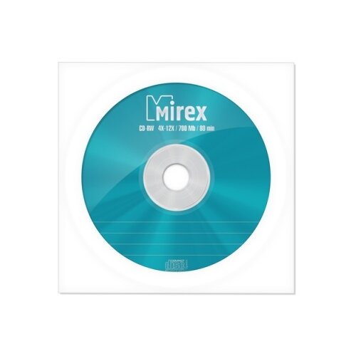 Диски Mirex CD-RW (1 шт.) 700Мб 4х-12x (UL121002A8C)