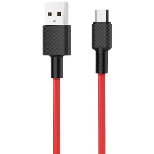 Кабель USB MicroUSB Hoco X29 <красный>