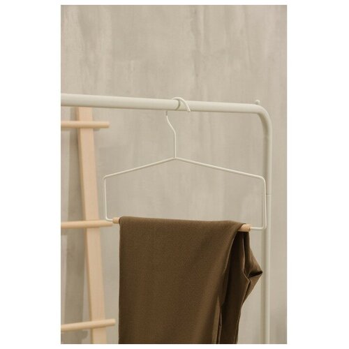 Вешалка для брюк и юбок SAVANNA Wood, 1 перекладина, 37×22×1,5 см, цвет белый