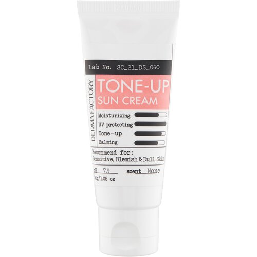 Derma Factory Осветляющий Солнцезащитный Крем Для Лица Inorganic Tone-Up Sun Cream, 30 г.