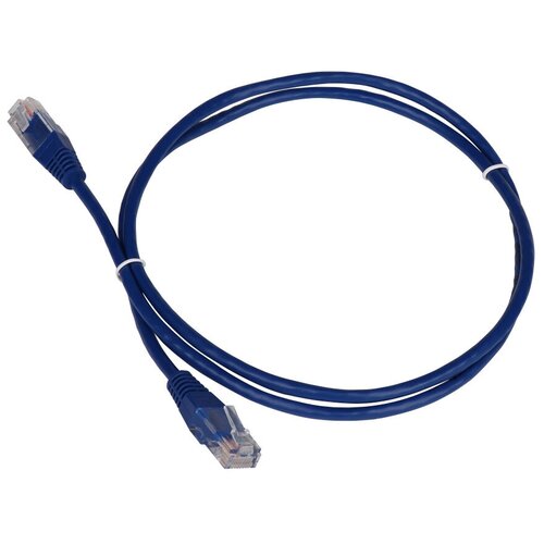 Патч-корд Lanmaster TWT-45-45-0.5-BL UTP вилка RJ-45-вилка RJ-45 кат.5е 0.5м синий ПВХ (уп:1шт)