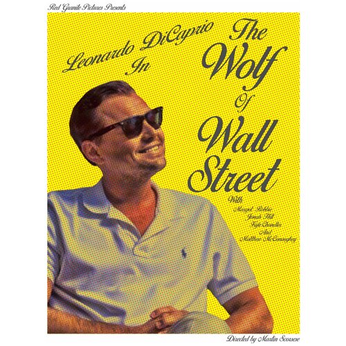 Постер / Плакат / Картина Волк с Уолл-Стрит 40х50 см в подарочном тубусе