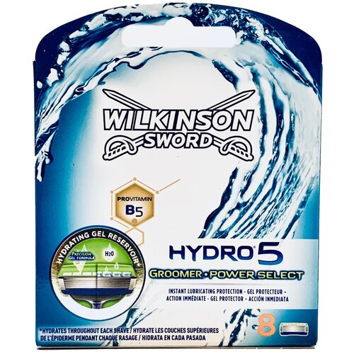Сменные кассеты Wilkinson Sword Hydro 5 Groomer Power Select, 8 шт.