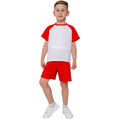 Комплект одежды GolD, размер 110, красный, белый