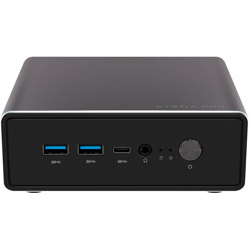 Неттоп Digma Pro Minimax U1 i5 1235U (1.3) 8Gb SSD256Gb UHDG CR noOS GbitEth WiFi BT 60W темно-серый/черный (DPP5-8CXN01)