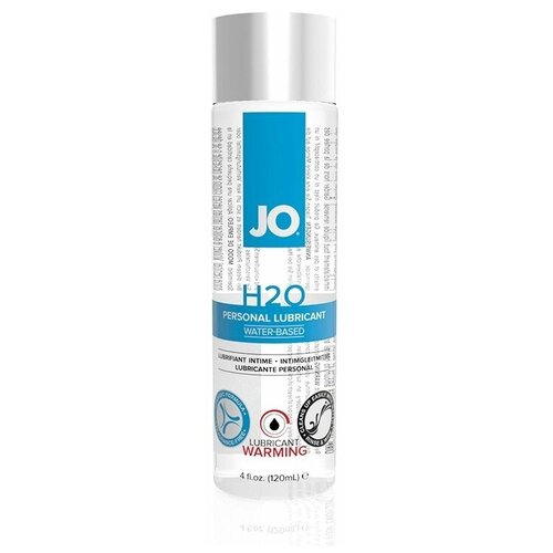 Возбуждающий лубрикант на водной основе JO Personal Lubricant H2O Warming - 120 мл, цвет не указан