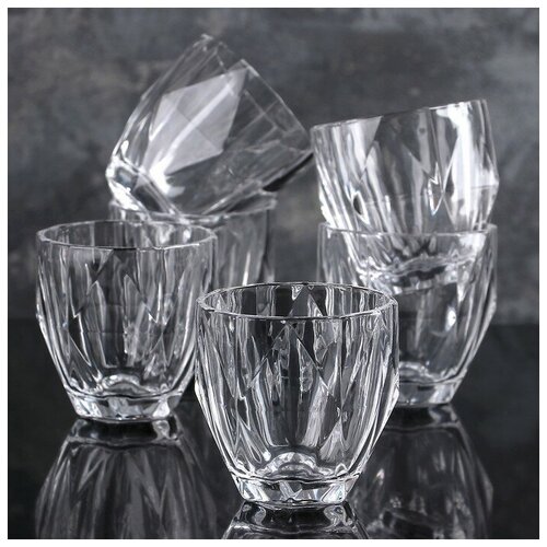Набор стаканов стеклянных «Доменик», 250 мл, 9×9,5 см, 6 шт