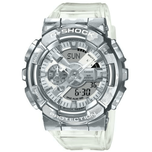 Наручные часы CASIO G-Shock GM-110SCM-1A, серебряный, белый