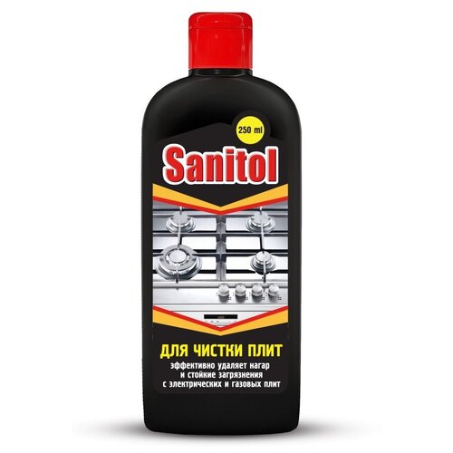 Средство для чистки плит, жидкость Sanitol, 250 мл, 324 г