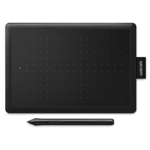 Графический планшет WACOM One Small (CTL-472-N) + курс Старт в CG с Wacom черный/красный