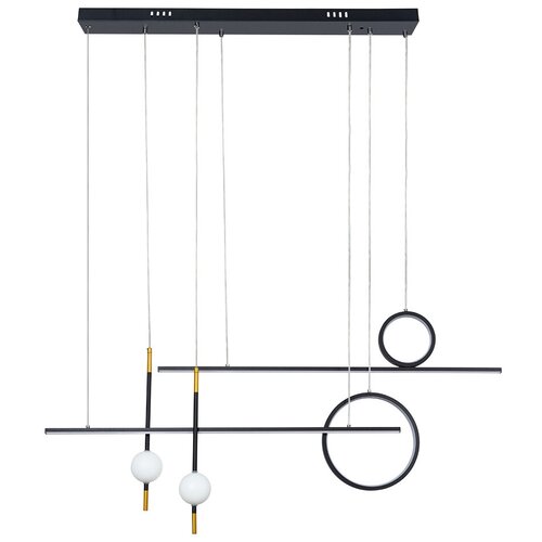 Светодиодная Люстра подвесная Arte Lamp Polaris A2610SP-85BK (Италия), светильник черного цвета, 1*LED, 85 Ватт