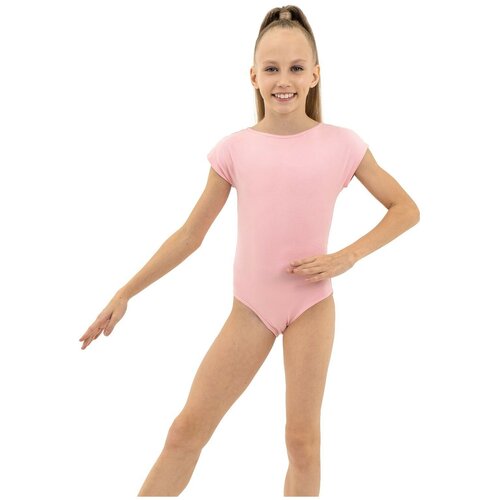 Купальник гимнастический Grace Dance, размер 28, розовый