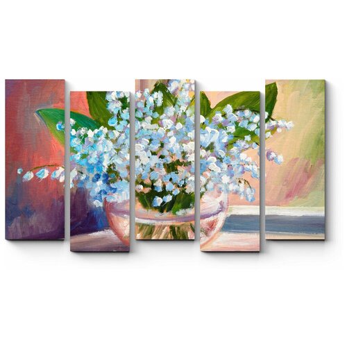 Модульная картина Весны прекрасные цветы 170x98