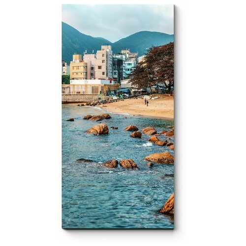 Модульная картина Уютный песчаный пляж, Гонконг90x180
