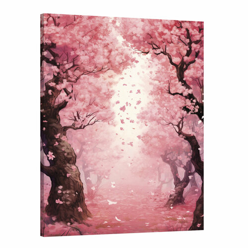 Интерьерная картина 50х70 "Розовый секрет"