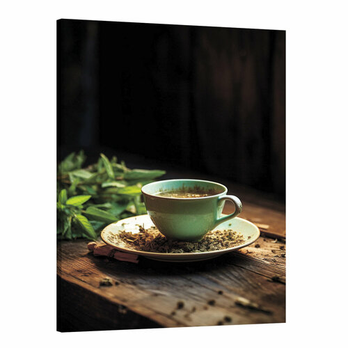 Интерьерная картина 50х70 "Чайные тайны"