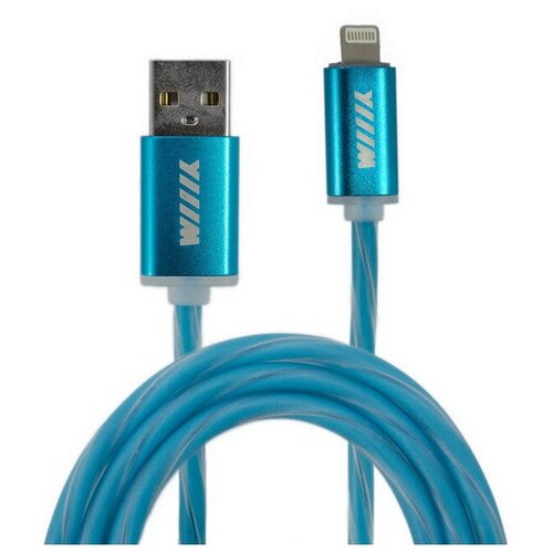 Кабель WIIIX USB - Lightning (CBL710-U8-10), 1 м, синий