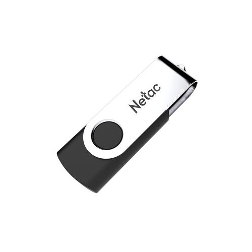 Флешка Netac U505 USB 3.0 32 ГБ, 1 шт., черный/серебристый