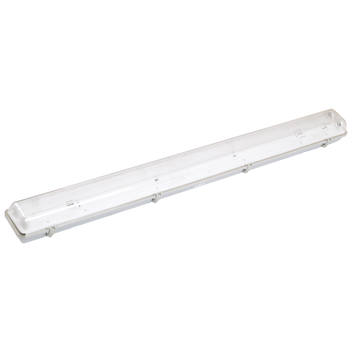 Настенно-потолочный светильник IEK ЛСП3908A, G13, 72 Вт, кол-во ламп: 2 шт., цвет арматуры: белый, цвет плафона: бесцветный